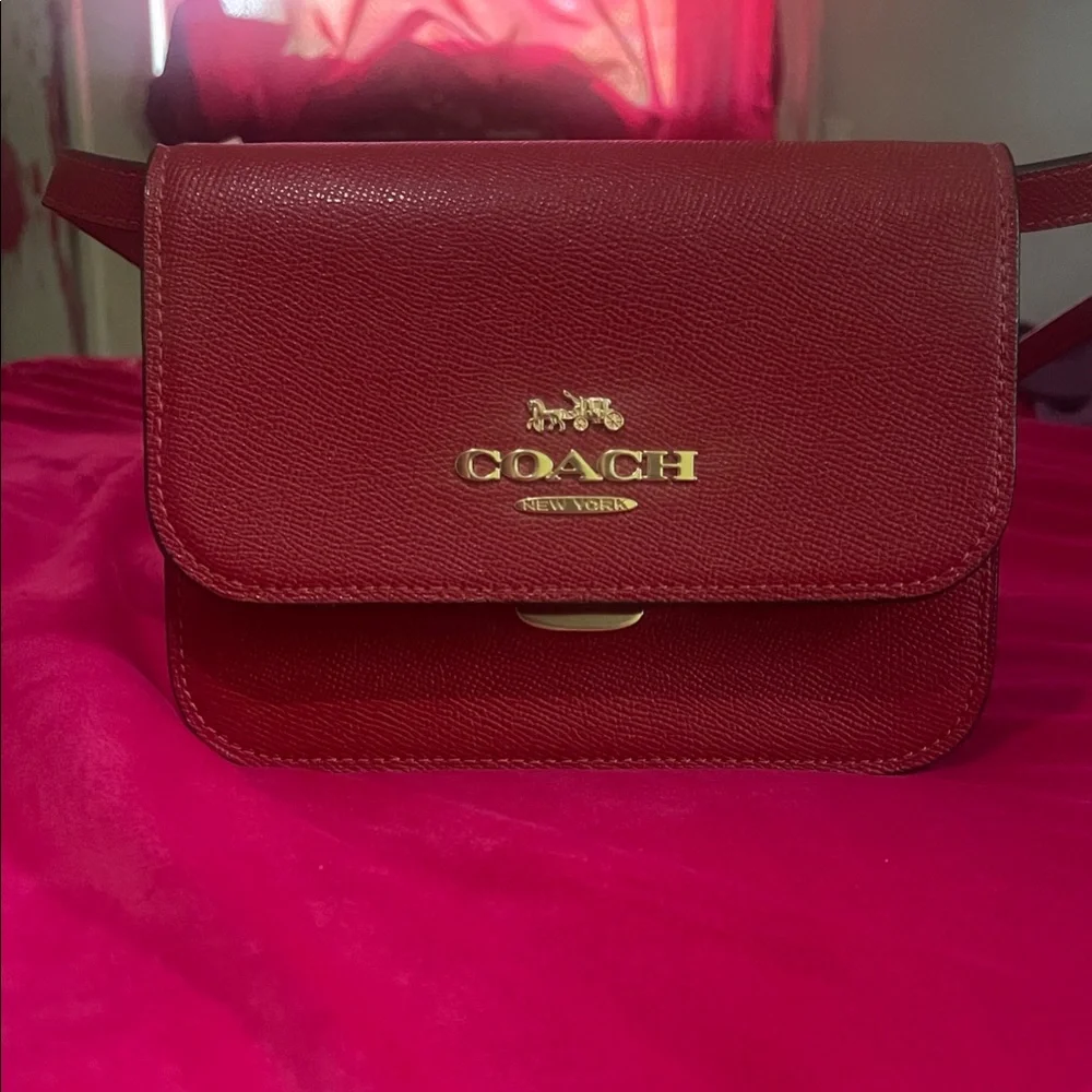Coach | Bags | Coach Cherry Red Crossbody Bag | Poshmark